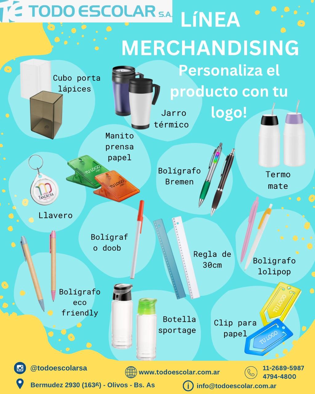 ¡Merchandising Personalizado para Tu Escuela! – Todo Escolar